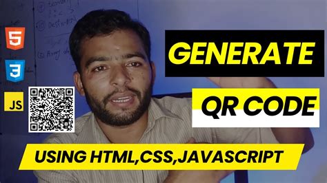 🔥 Html Css And Javascript Project Build A Qr Code Generator App From Scratch Youtube