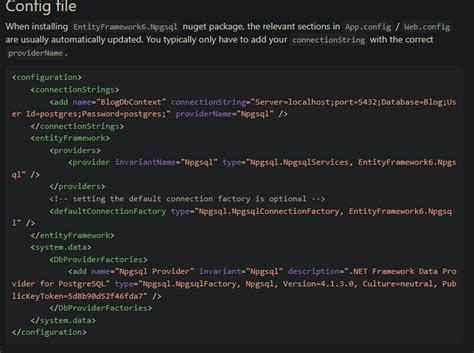 C How To Hide Connection String Of Postgresql In Dbcontext Ef 6not Core Stack Overflow