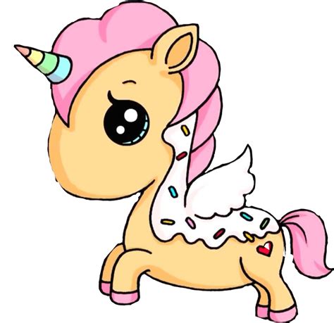 Download Hd Licorne Unicorn Unicornio Kawaii Cute Kawaiidraw Cute Unicorn Art Cute Cartoon