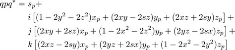 quaternion to rotation matrix
