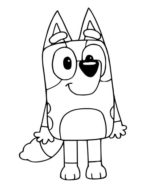 Free Printables Bluey Coloring Page
