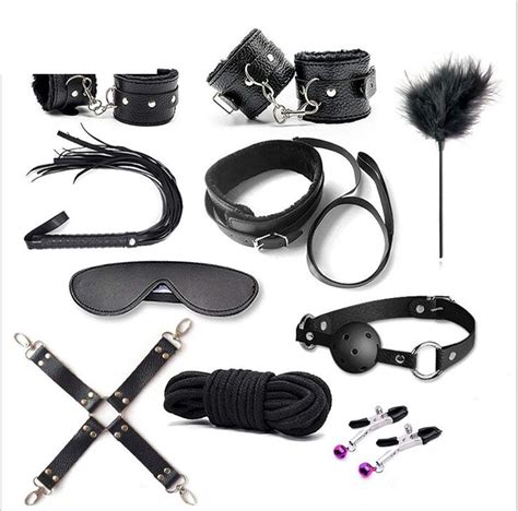 10pce Set Bondage Sm Sexy Toys Adult Games Bondage Restrainthandcuffs Footcuffs