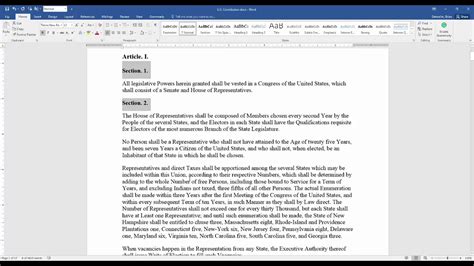 Sections In Word