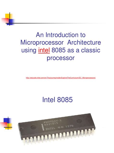 8085 architecture pdf central processing unit pointer computer programming
