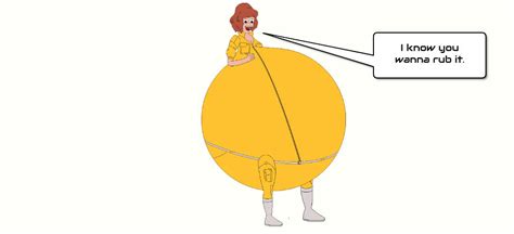 Aprils Big Belly Tease By Neothebat100 On Deviantart