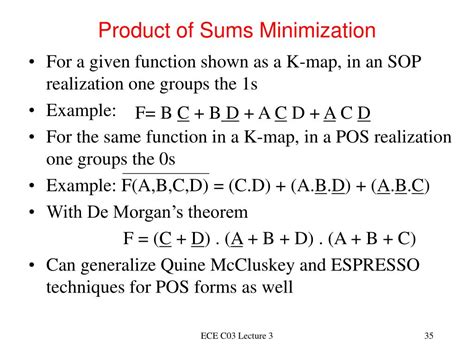 ppt lecture 3 two level logic minimization algorithms powerpoint presentation id 309320