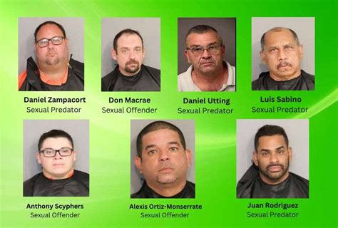 Sheriffs Office St Cloud Police Make 7 Sex Offender Predator Arrests On Halloween Night
