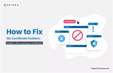 fix ssl certificate problem unable to get local issuer certificate