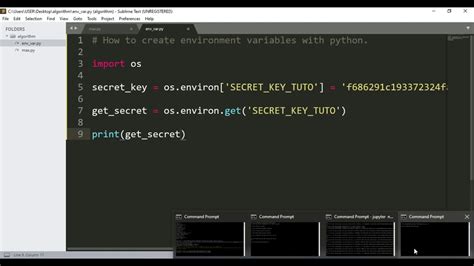 How To Create Environment Variables Using Python Youtube