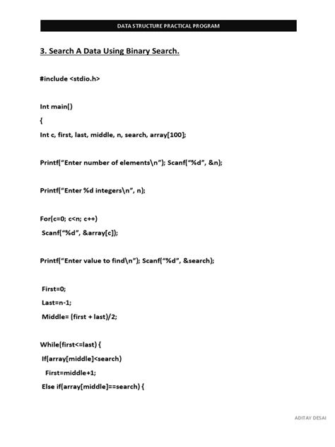 aditya pdf array data structure integer computer science