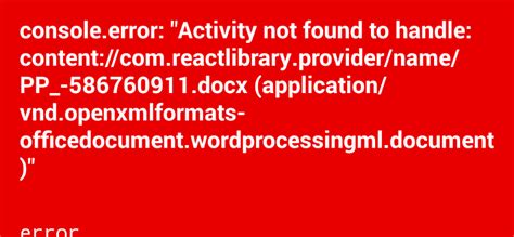 Android Doc Open Error Issue 44 Philipphecht React Native Doc