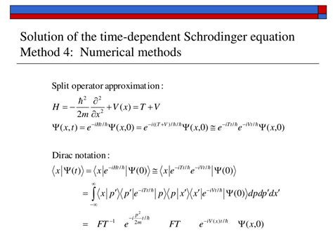 ppt lecture i the time dependent schrodinger equation powerpoint presentation id 5735119