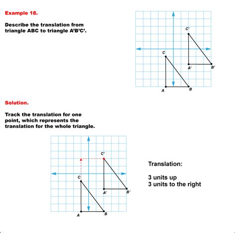 math example geometric transformation translating triangles example 18 media4math