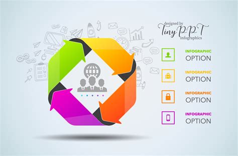 Arrow Cycle Process Swot Infographic Concept TinyPPT