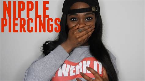 My Nipple Piercings Allichattt Youtube