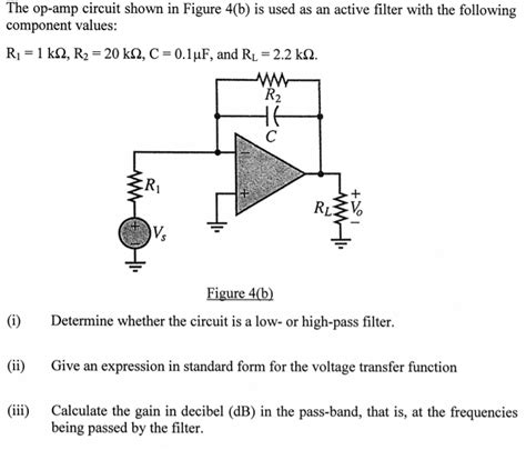 Solved The Op In The Circuit Shown In The Figure Below Images And