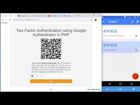 Two Factor Authentication Using Google Authenticator In PHP YouTube