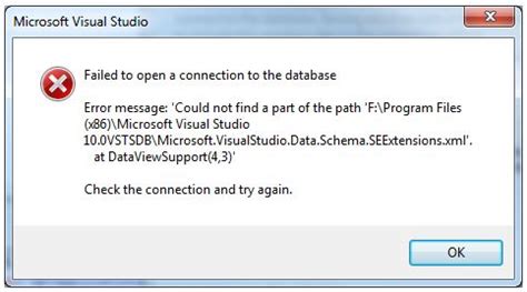 Failed To Open A Connection To The Database Error Message Techyv