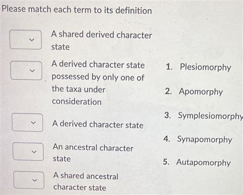 Solved Please Match Each Term To Its Definition A Shared Chegg