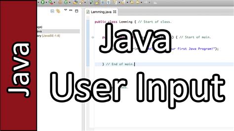 user input java programming tutorial 3 pc mac 2015 youtube