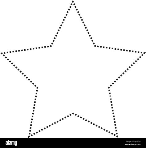 Star Shape Dotted Icon Vector Symbol For Creative Graphic Design Ui
