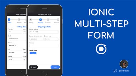 github fmendoza ionic multi step form