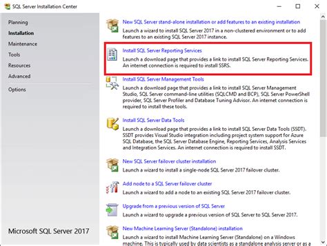 Sql Server Reporting Services 13