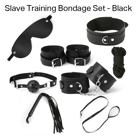 Sm Bundling Set 7 Pcs Couple Bound Sex Toys Plush Style Flirting Handcuffs Rope Adult Articles