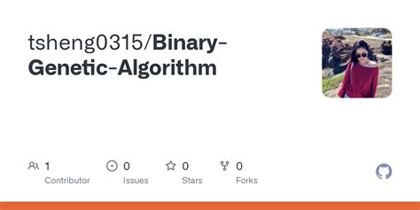 github tsheng0315 binary genetic algorithm