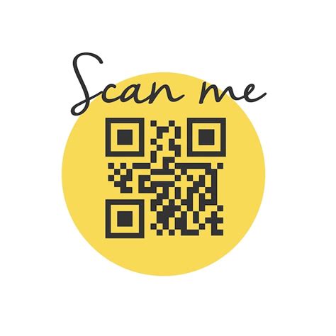 Premium Vector Qr Code For Smartphone Inscription Scan Me With