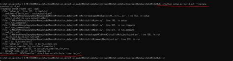 python setup py build ext inplace msvccompiler object has no attribute compiler so