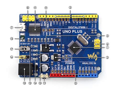 arduino开发板 arduino学习板 uno plus