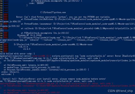 command failed c python39 python exe command failed python csdn博客