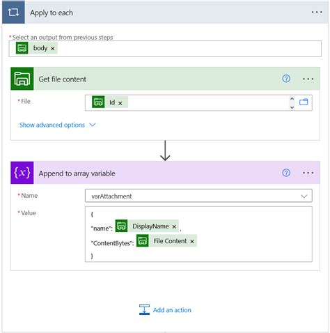 solved sending excel email attachment from file system power platform community