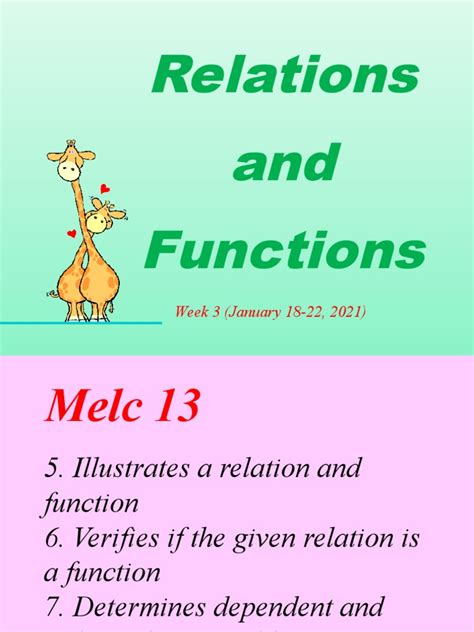 wk 3 relation and function pdf variable mathematics function mathematics