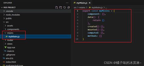 vue 中 mixins（混入）的介绍和使用 csdn博客