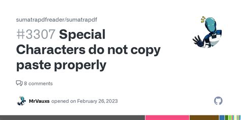 special characters do not copy paste properly · issue 3307 · sumatrapdfreader sumatrapdf · github