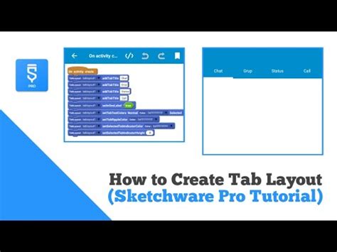 How To Create Tab Layout Sketchware Pro Tutorial YouTube