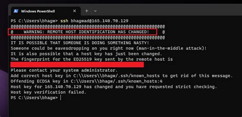 How To Fix Warning Remote Host Identification Has Changed