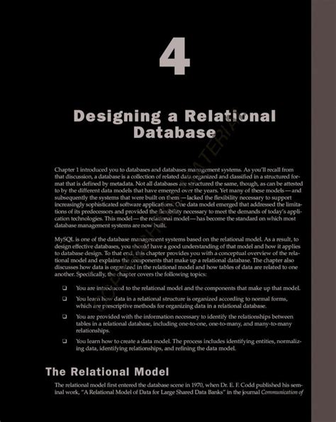 Pdf Designing A Relational Database Copyrighted Material