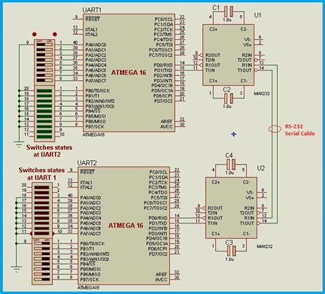 Uart Between Microcontrollers Using Proteus Rs232 Communication