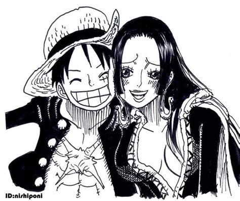 Luffy X Hancock ♡ One Piece Manga Manga Anime One Piece Luffy