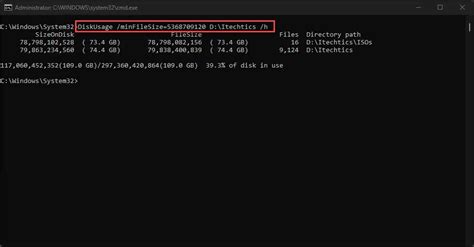 DiskUsage Check Disk Space In Windows 11 Using Command Line