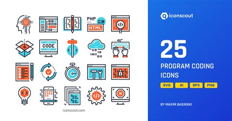download program coding icon pack available in svg png and icon fonts