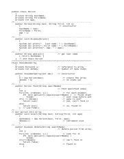Person Java Public Class Person Cfw Private String LastName Private