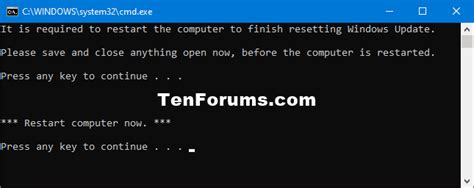 Reset Windows Update In Windows 10 Tutorials