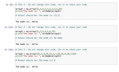 Solved 7i8 Median And Mode Of An Array Numpy Arrays Offer