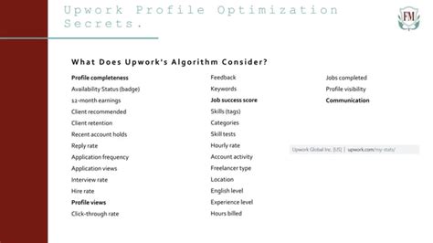 Upwork Profile Optimization Secrets PPT
