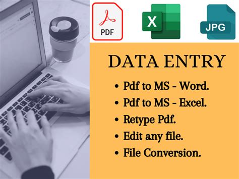 Pdf Converted Into Excel Sheet Or Word Document Upwork
