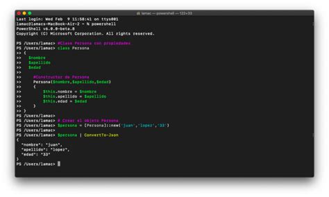 crear un objeto en powershell y convertirlo en json operating systems scripting powershell